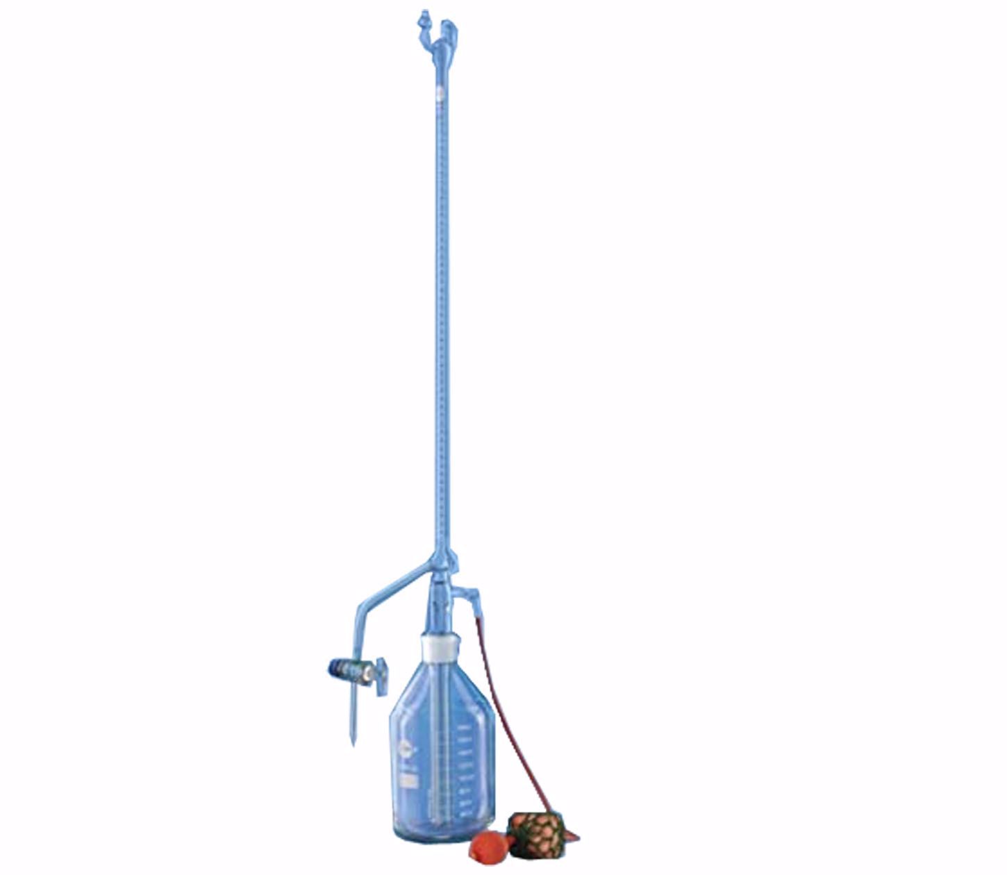 Automatic Zero Burette with Reservoir, Rubber Bellow and Glass Stopcock ...